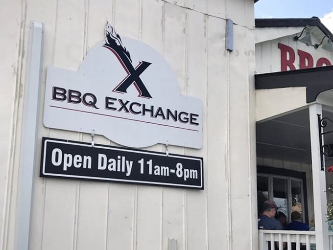 The most important sign in Gordonsville – telling you exactly when you can get your hands on Virginia's barbecue treasures.