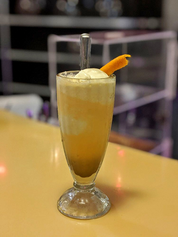 This orangesicle float isn't just refreshing—it's a time machine. One sip and you're eight years old again, but with better taste.
