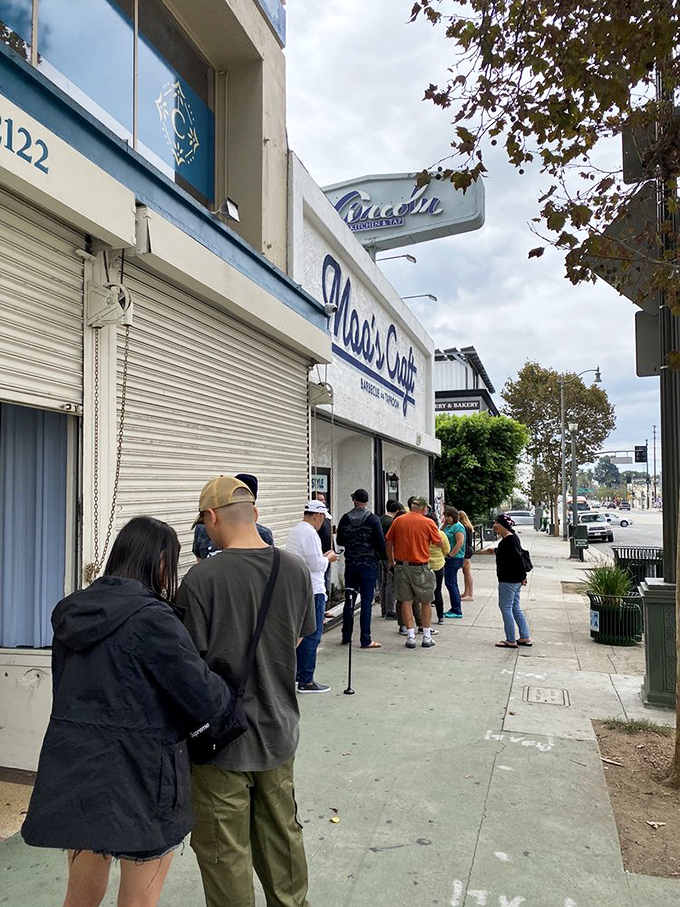 The line outside isn't a deterrent—it's social proof. Like waiting for concert tickets in the '80s, but the payoff is brisket instead of Bruce Springsteen.