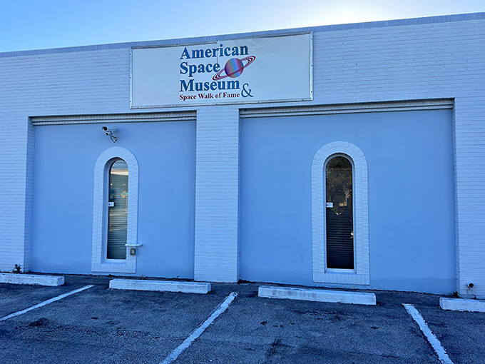 No-frills exterior, extraordinary contents. Like a cosmic speakeasy, this museum doesn't need flashy signage when it has authentic space history inside.