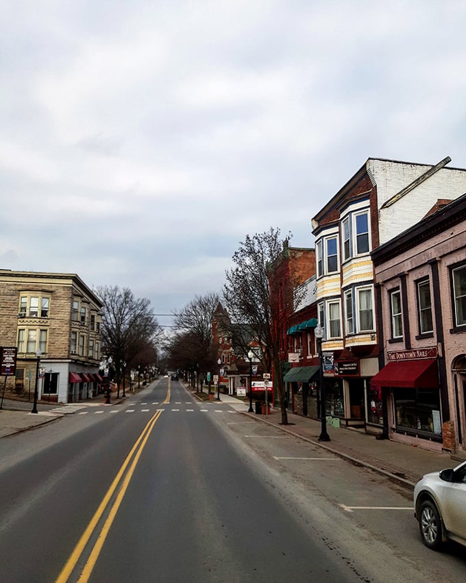 Main Street's gentle curve invites exploration at a leisurely pace. No GPS needed in a town where getting lost might be the best part.