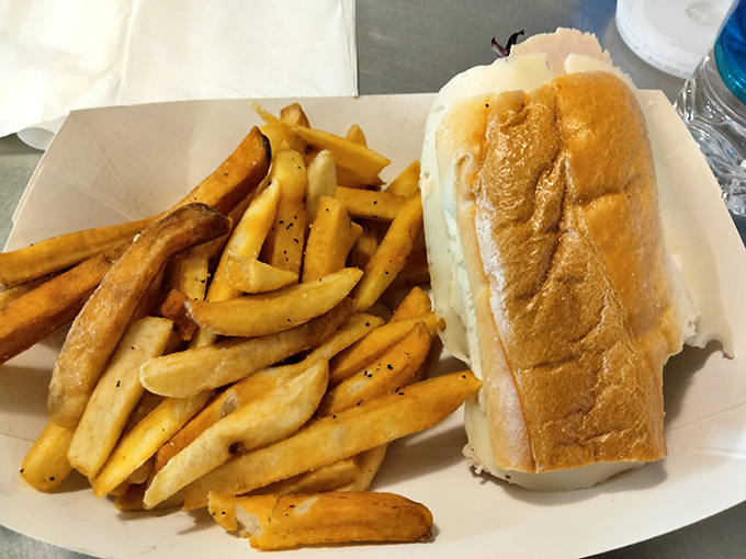 A sandwich and fries combo that makes you wonder why you ever bothered with fancy meals. Sometimes simplicity is the ultimate sophistication.