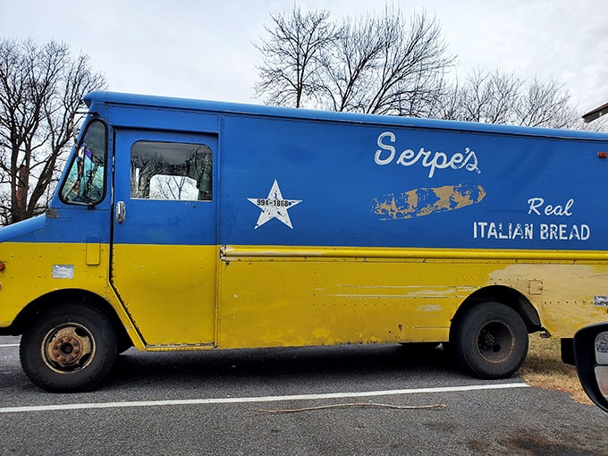 The blue and yellow Serpe's delivery truck – Delaware's most welcome sight since sliced bread, which, coincidentally, they also make perfectly.