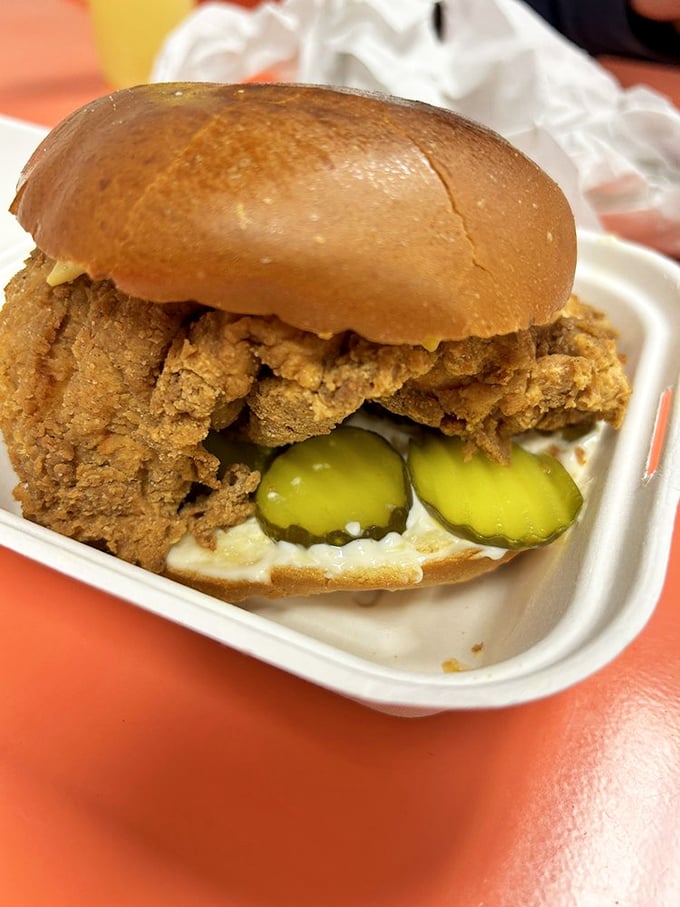 The perfect chicken sandwich doesn't exi—wait, those pickles, that golden-fried chicken, that soft bun... I stand deliciously corrected.