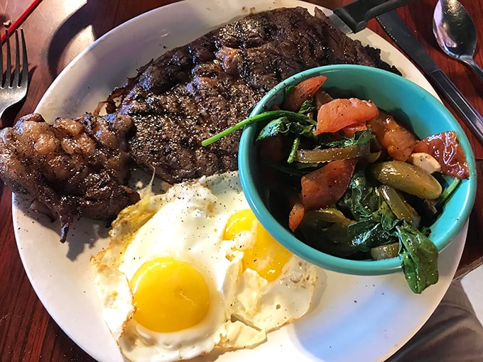 Steak and eggs done right – because sometimes you need a meal that reminds you why classics never go out of style.