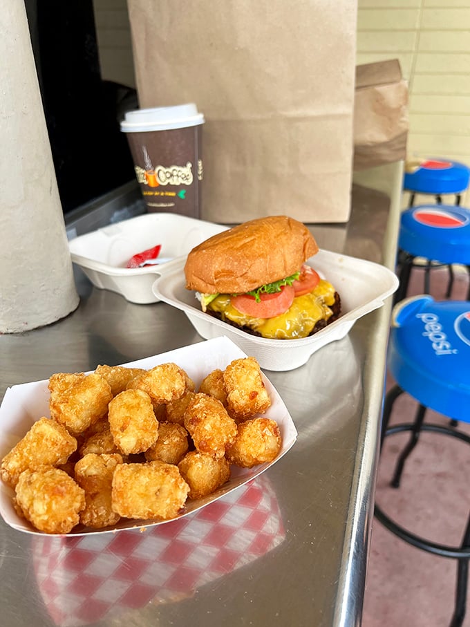 Tater tots: proof that sometimes the best culinary experiences come in small packages that remind you of third-grade lunch.