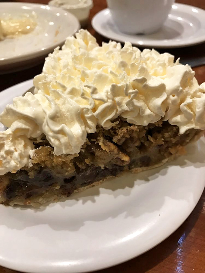 This isn't just pie—it's a monument to the genius who first decided to put cookie dough and whipped cream together in perfect harmony.