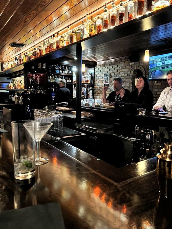 The bar where conversations flow as smoothly as the perfectly poured drinks and friendly service.