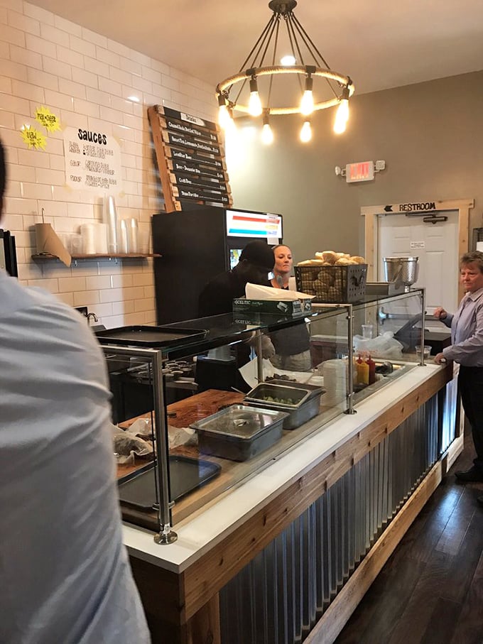 Command central for carnivorous cravings. This counter separates the hungry masses from barbecue nirvana—cross it and enter a smoky paradise.