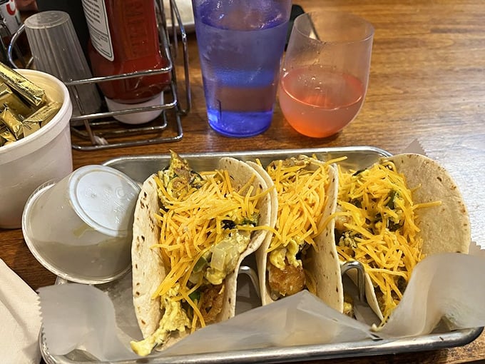 Breakfast tacos – proof that good ideas can cross borders and make mornings better for everyone. Diplomacy never tasted so good.