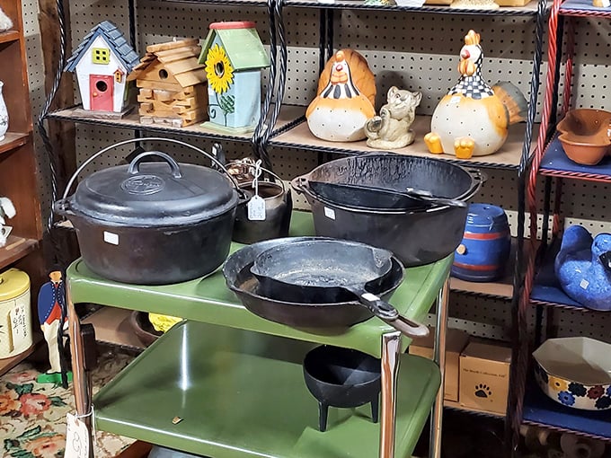 Cast iron cookware that's survived longer than most marriages—and like good relationships, only gets better with age.
