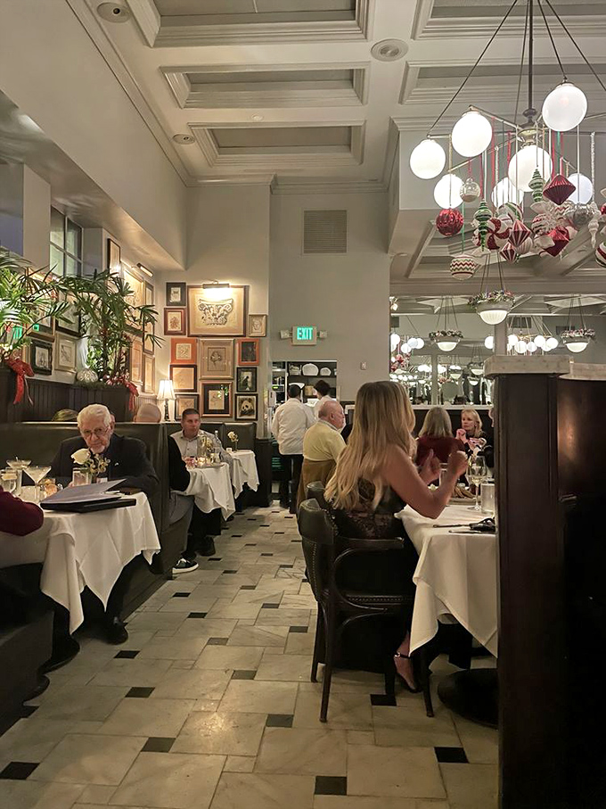 The dining room hums with the satisfied murmur of guests who know they've made an excellent decision about where to spend their evening.
