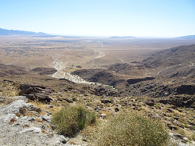 Vast, dramatic, and utterly humbling – the sweeping vista of Borrego Valley reminds visitors they're just tiny specks in this magnificent desert landscape.