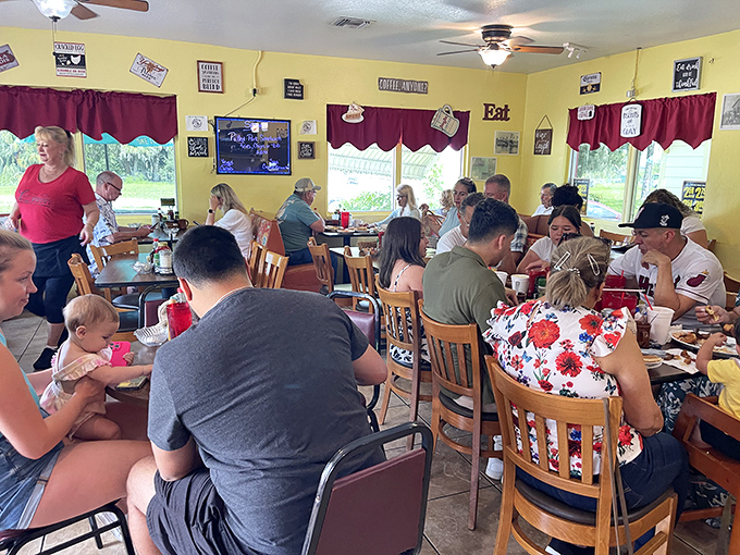The dining room at Leo's buzzes with the satisfying sound of happy eaters—a community brought together by the universal language of good food.