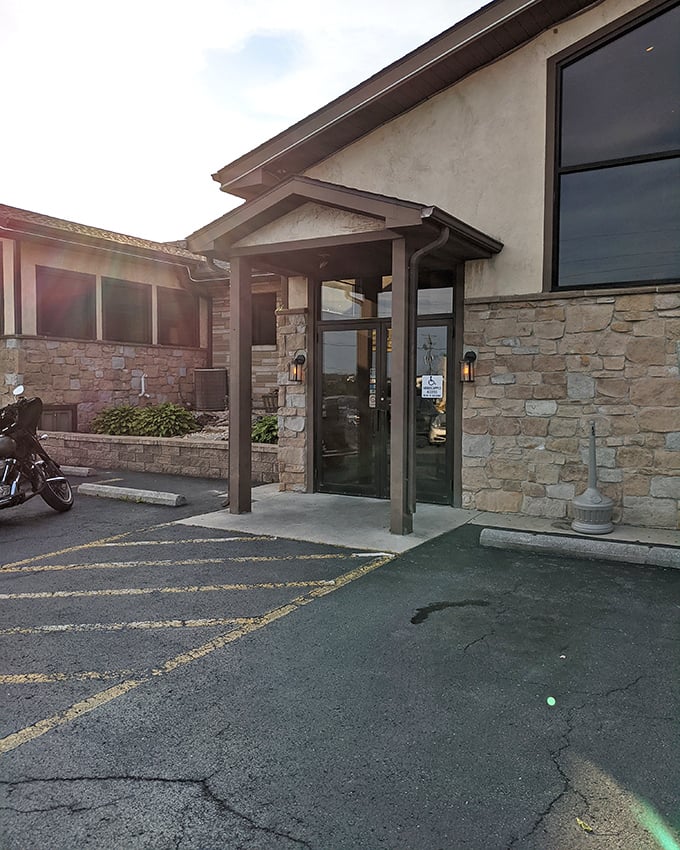 The entrance promises little but delivers much—like finding a secret passage to a realm where calories don't count.