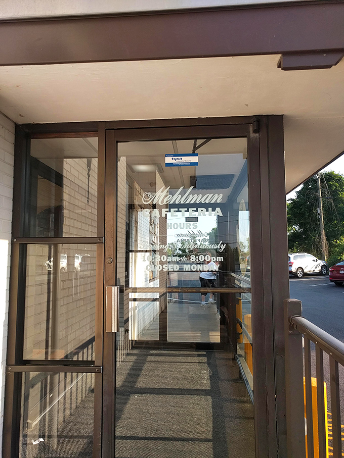 The entrance promises delicious secrets within—a portal to a world where calories don't count and gravy flows like poetry.