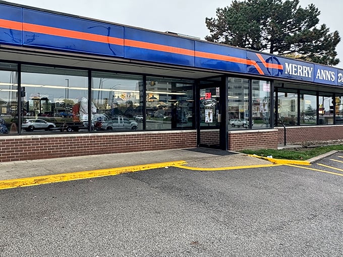 The entrance to Merry Ann's isn't just a doorway—it's a portal to a parallel universe where calories don't count and coffee never gets cold.