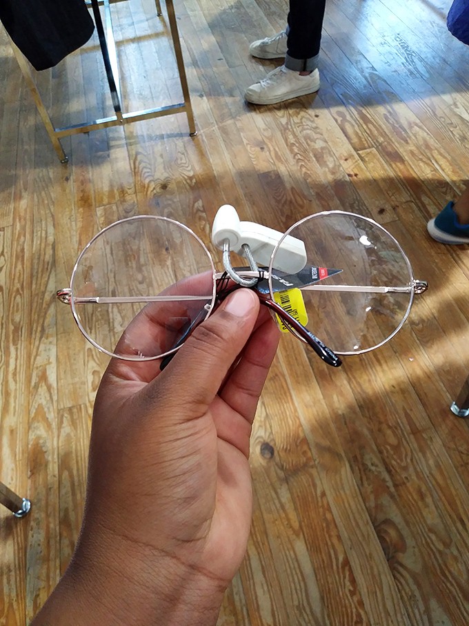 Those John Lennon-style frames? Just waiting to transform someone into the intellectual hipster they've always secretly wanted to be.