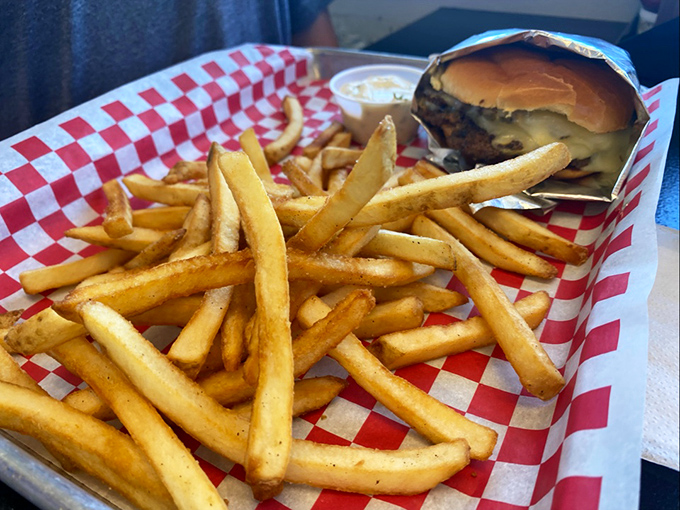 French fries done right—crispy, golden, and perfectly salted. The ideal supporting actor to your burger's starring role.