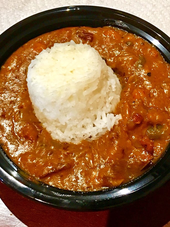 Gumbo with a perfect island of rice. This isn't just soup—it's a Louisiana vacation in a bowl, bringing Southern comfort to the desert.