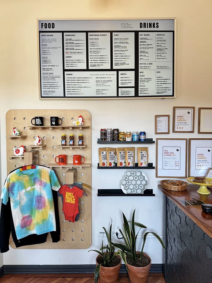 Merchandise that lets you wear your chicken loyalty on your sleeve—or your baby, proving it's never too early to develop good taste.