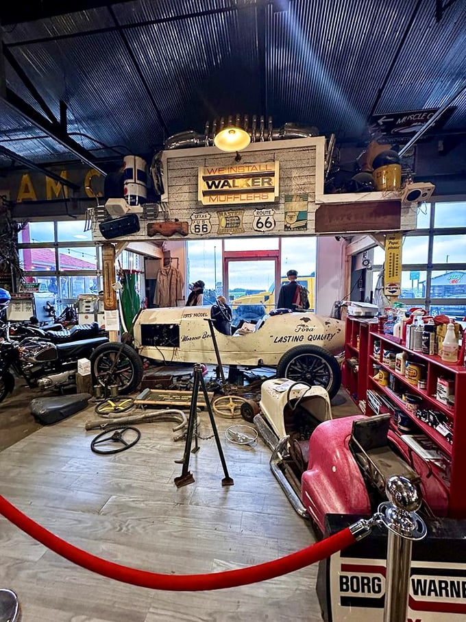 The museum portion doesn't just display artifacts – it preserves a slice of American freedom when the open road promised endless possibility.