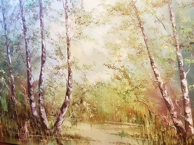 Art that transports you to tranquil forests. Someone's living room wall is about to get a serious upgrade.
