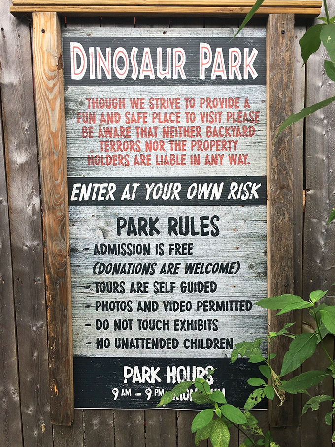"Enter at your own risk"—the sign that makes parents nervously laugh while kids get even more excited about what lies beyond.