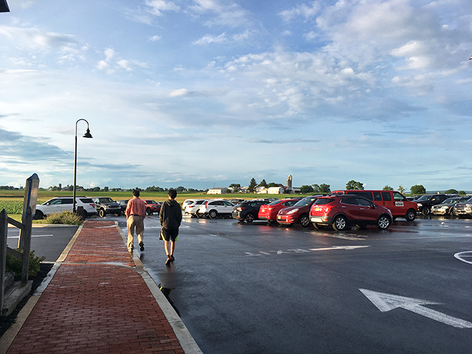The parking lot – where you'll waddle back to your car, questioning your life choices but planning your next visit before you've even left.