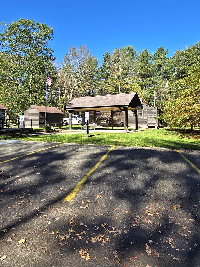 Park headquarters—where adventures begin and maps are studied. The unassuming gateway to thousands of acres of Pennsylvania paradise.