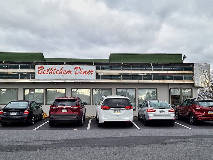 A packed parking lot tells the real story—when locals fill the spaces, you know you've found the genuine article.