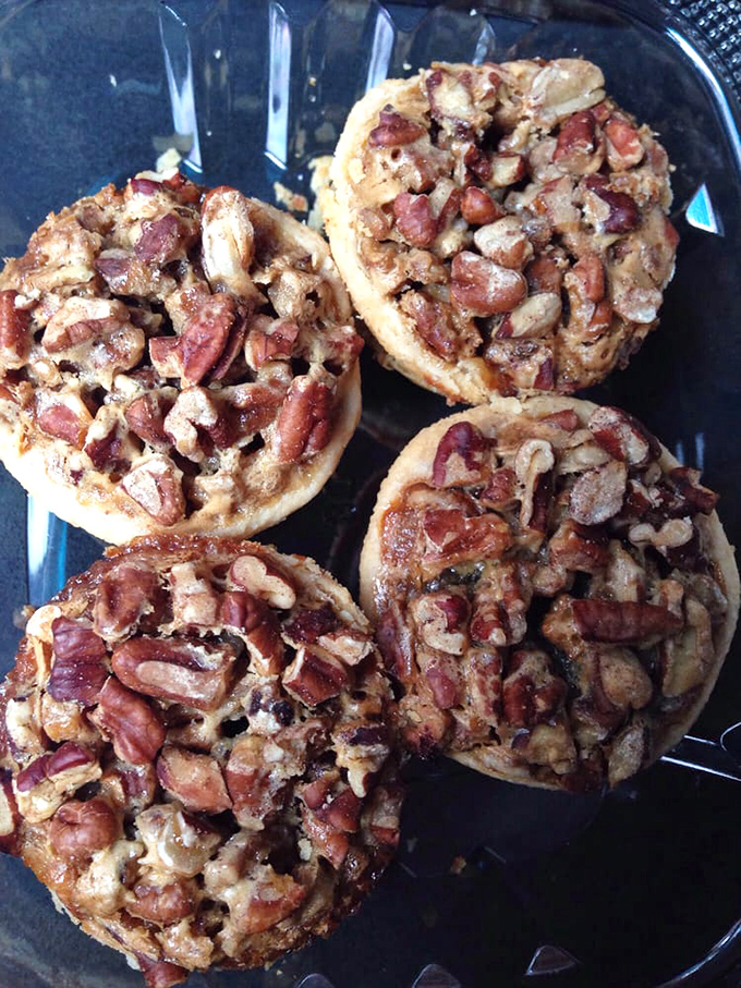 Pecan tarts that make you wonder why you ever wasted time on lesser desserts—like dating before meeting your soulmate.