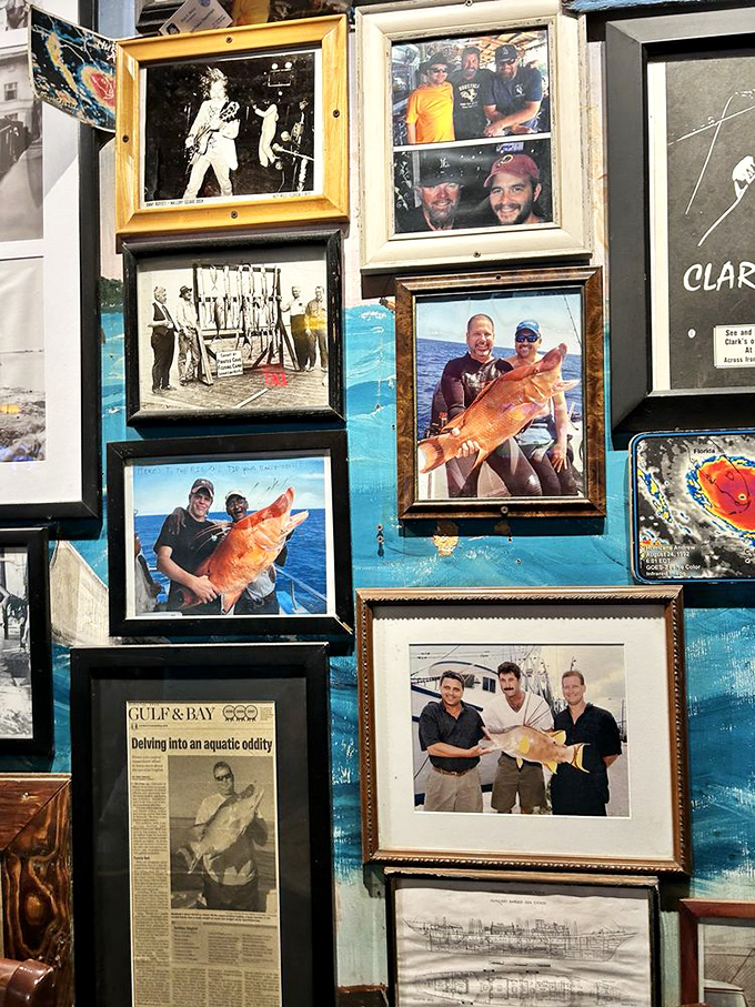 These aren't just fishing photos—they're bragging rights, tall tales, and the reason why your server knows exactly how fresh today's catch really is.