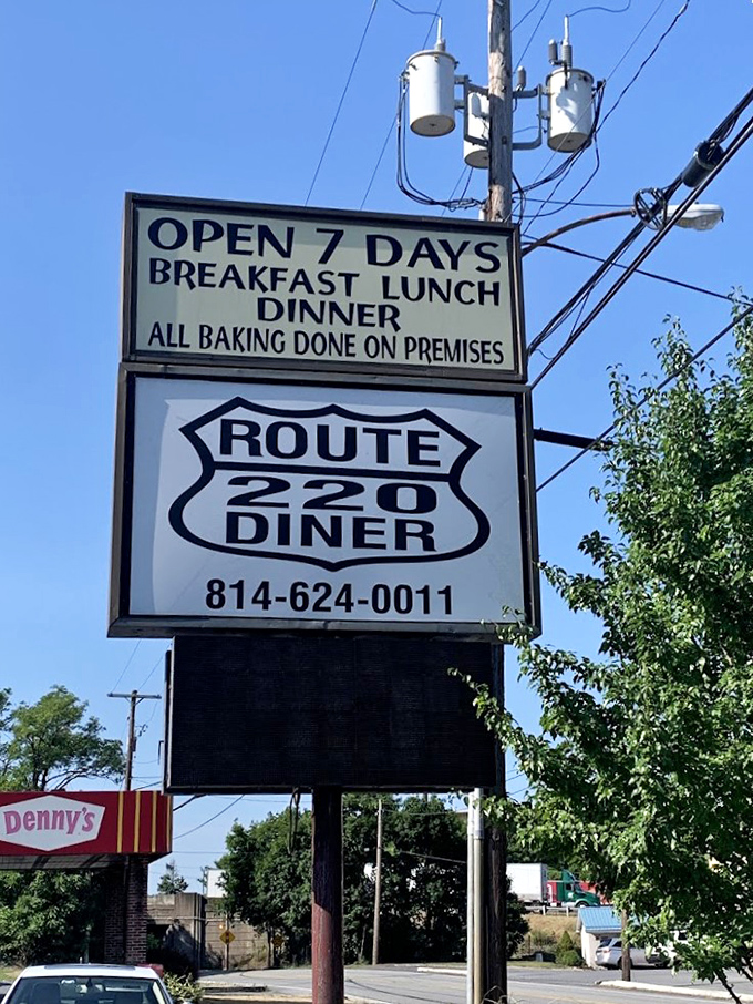 "Open 7 Days" – three beautiful words that promise breakfast, lunch, and dinner whenever hunger strikes. The sign that launched a thousand satisfied appetites.