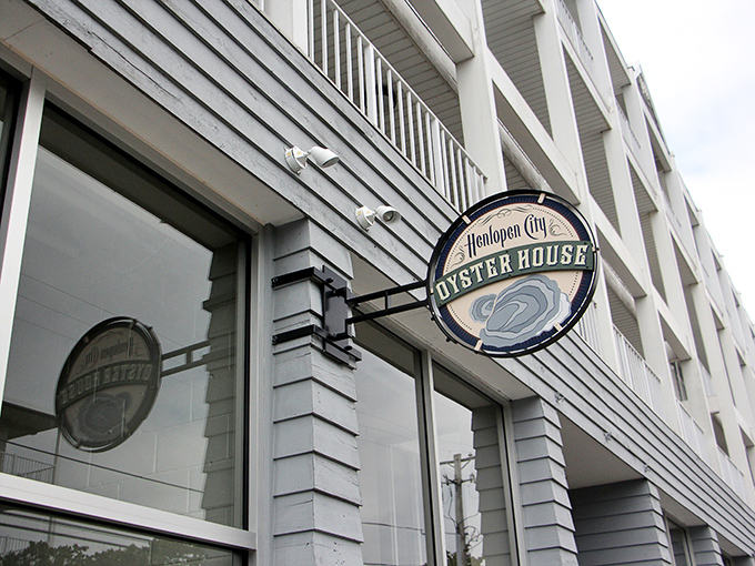 The iconic sign that signals to seafood pilgrims they've reached their destination – salvation by way of shellfish.