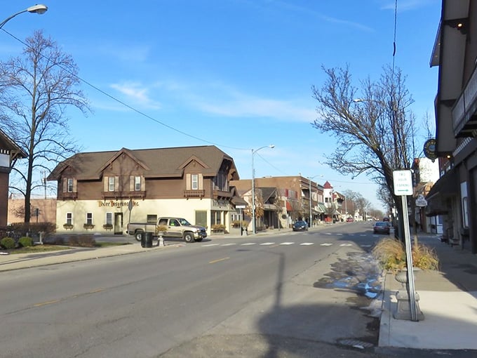 Berne's Swiss-inspired architecture creates a streetscape unlike anywhere else in Indiana. Those distinctive rooflines would make any passing Alps resident do a double-take.
