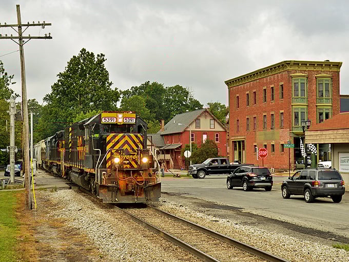 Trains still rumble through Norwalk's historic district, a moving reminder of the town's industrial roots. That locomotive has seen more of America than most Instagram influencers.