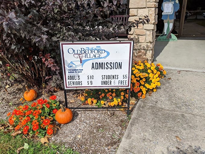 Admission prices that won't require a second mortgage—proving that time travel to the 1800s is surprisingly affordable these days.