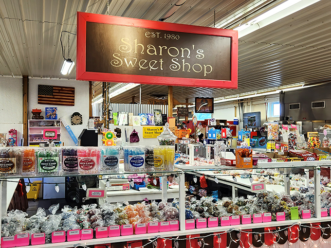 Sharon's Sweet Shop: where willpower goes to die. This candy wonderland proves that no matter your age, a little sugar-fueled nostalgia is good for the soul.