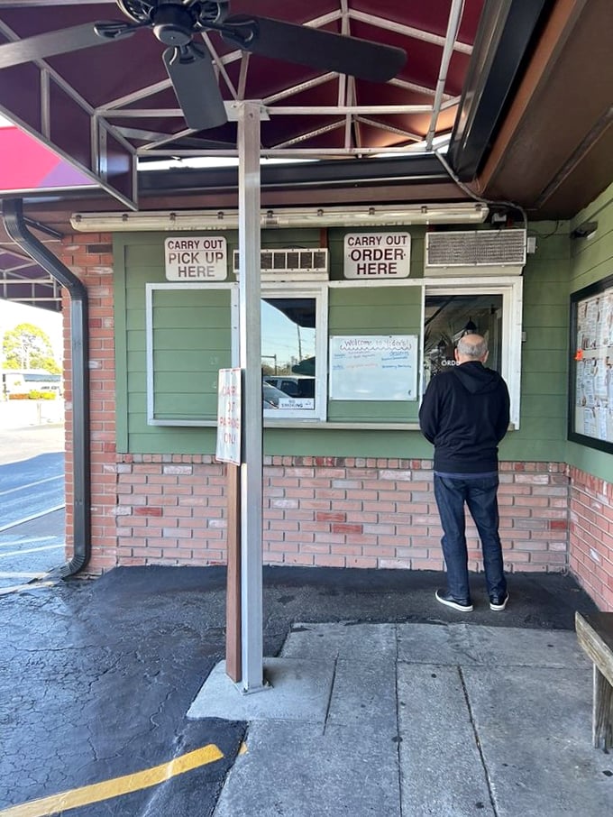 The takeout window—for when you need Yoder's goodness but your stretchy pants are still in the laundry. Plan B never tasted so good.