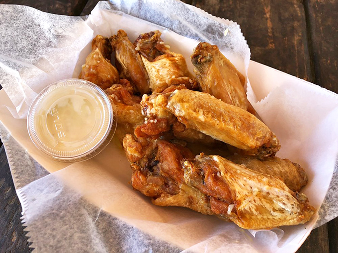 Even the chicken wings get the Freezer treatment—proving this place knows its way around all forms of protein.