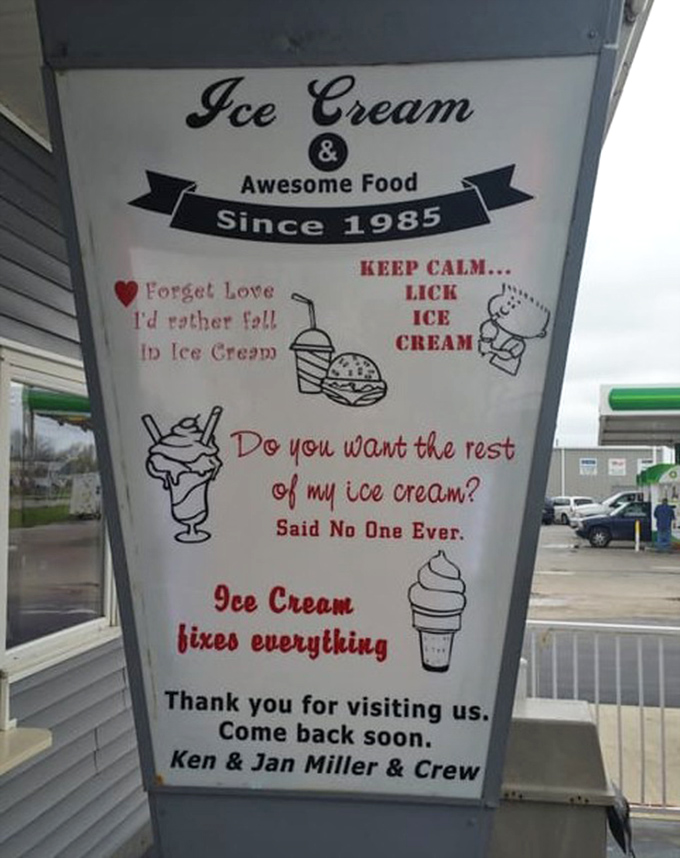 "Ice cream fixes everything" isn't just a slogan – it's a philosophy that's kept Miller's thriving since 1985. Truer words were never written.