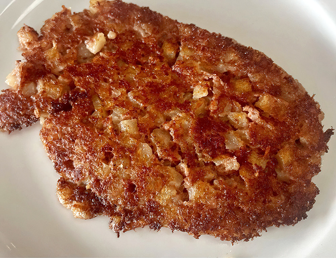 Crispy cornbread hash—where humble ingredients transform into a golden mosaic of breakfast perfection that demands to be broken with a fork.