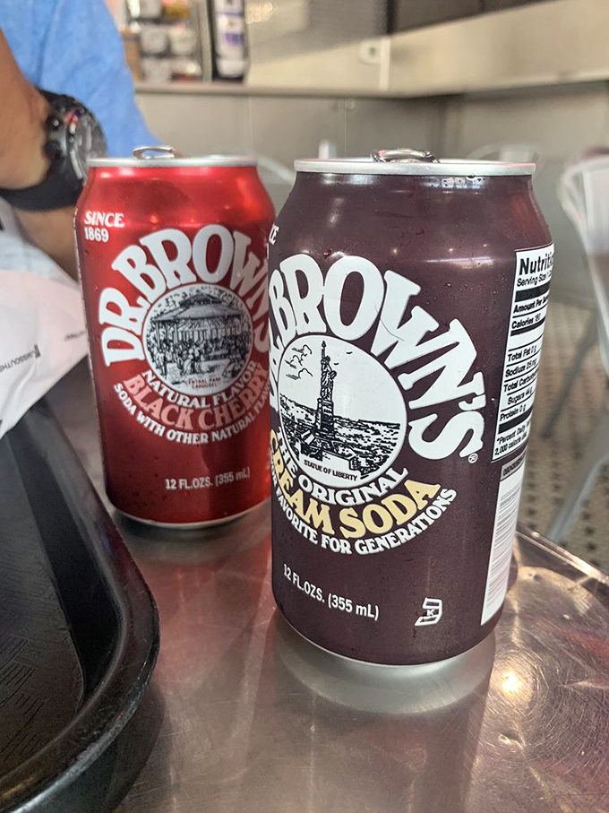 The perfect cheesesteak companion – Dr. Brown's sodas offer the ideal sweet counterpoint to all that savory, meaty goodness.
