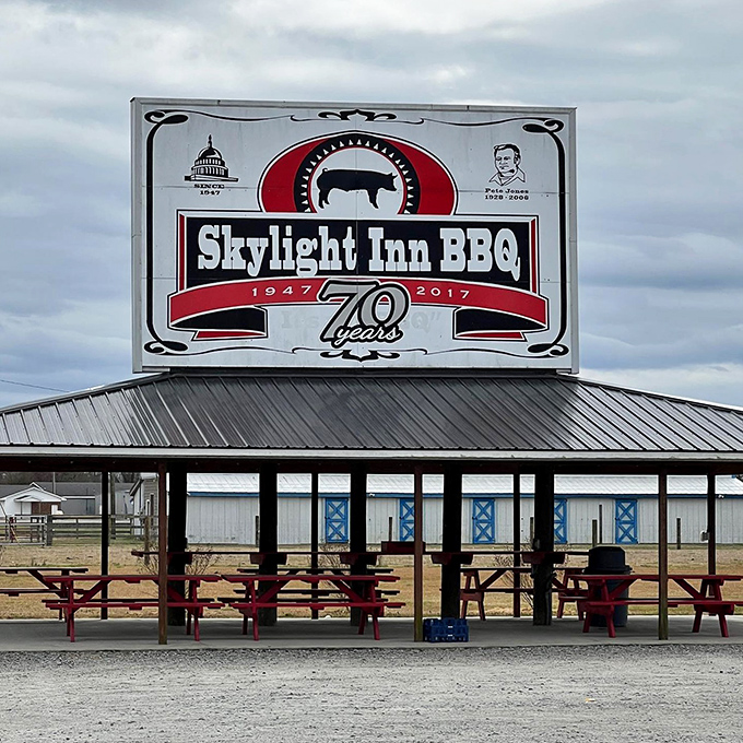 When your barbecue needs its own billboard-sized announcement, you know you're not just serving food—you're preserving a vital cultural institution.