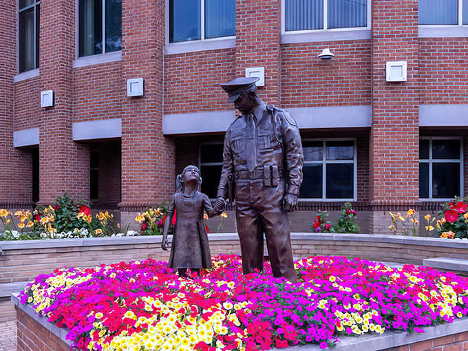 Even Holland's public art blooms with color, creating picture-perfect moments that capture the town's commitment to beauty in everyday spaces.