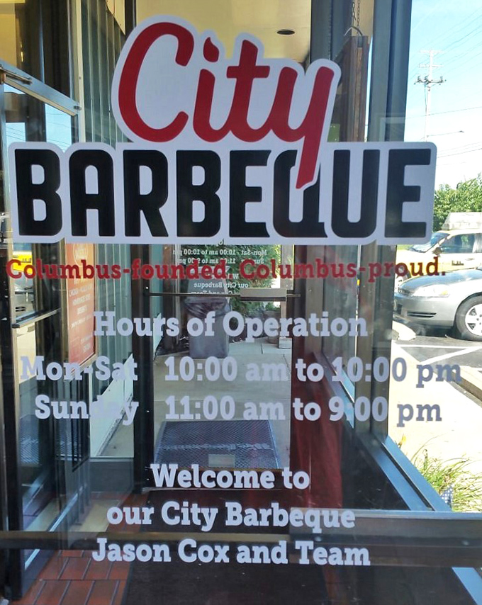 The hours of operation—crucial information for proper barbecue expedition planning. Note them carefully to avoid disappointment.
