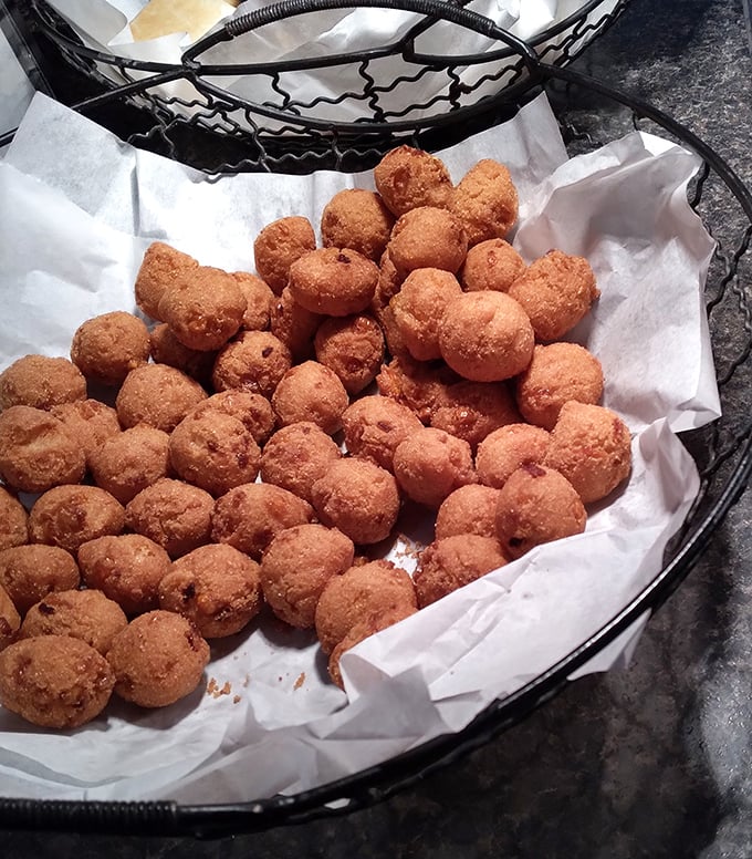 These hush puppies aren't telling tales, but they're certainly telling your taste buds they've made the right decision.