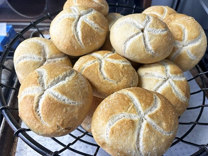 These Kaiser rolls with their signature star pattern aren't just bread—they're little golden galaxies of flavor, ready to elevate any sandwich to stellar heights.