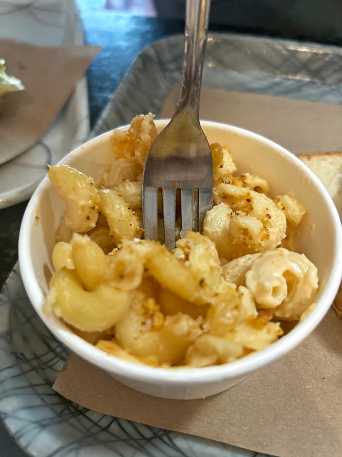 Mac and cheese that achieves the perfect balance of creamy and cheesy. This isn't a side dish—it's the comfort food equivalent of a warm hug.